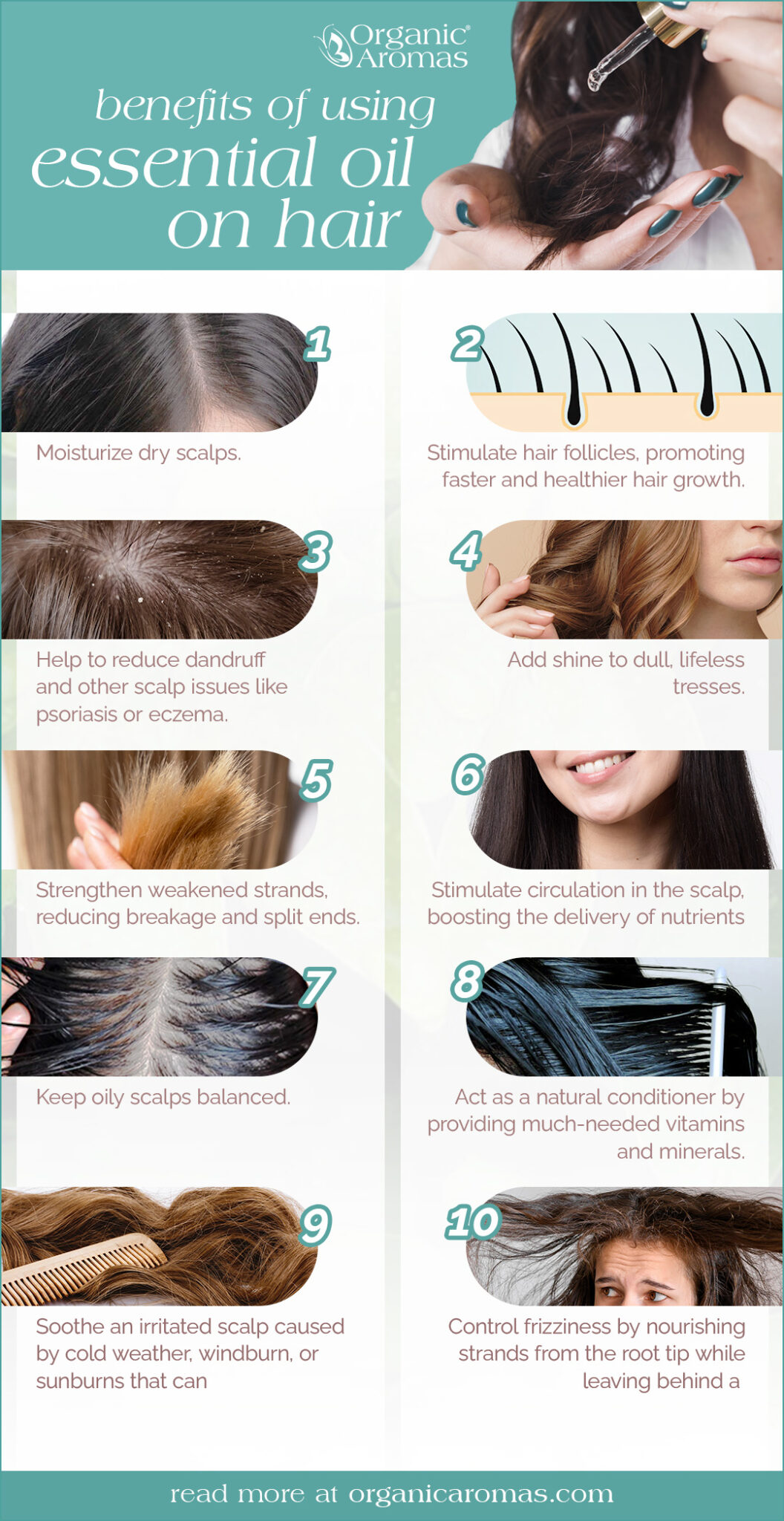 How to Mix Essential Oils for Hair Growth & Thickness